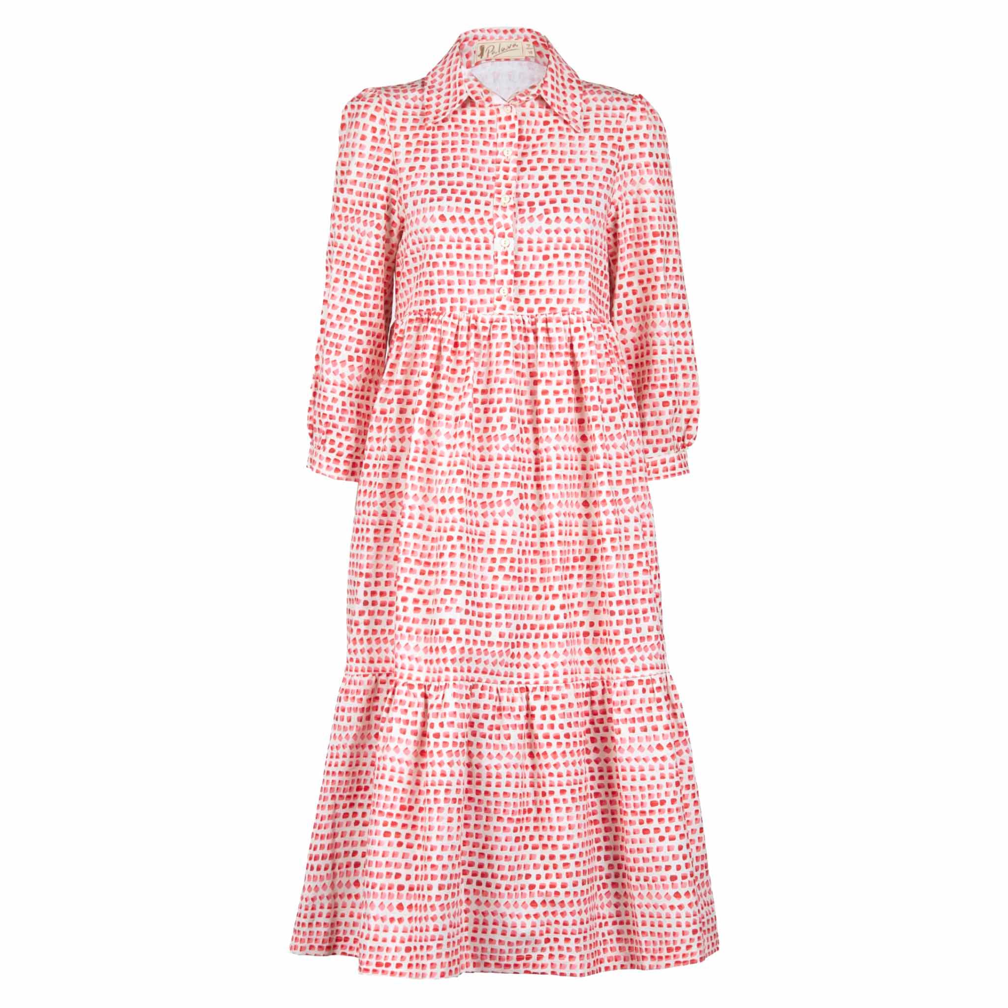 PALAVA レディース コットンリネン ドレス tabatha/thumb print/pink – PALAVA japan