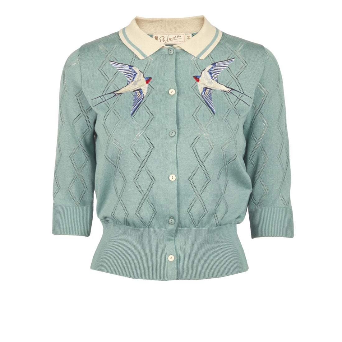 PALAVA レディース オーガニックコットン ニット fern/swallows/mineral blue – PALAVA japan